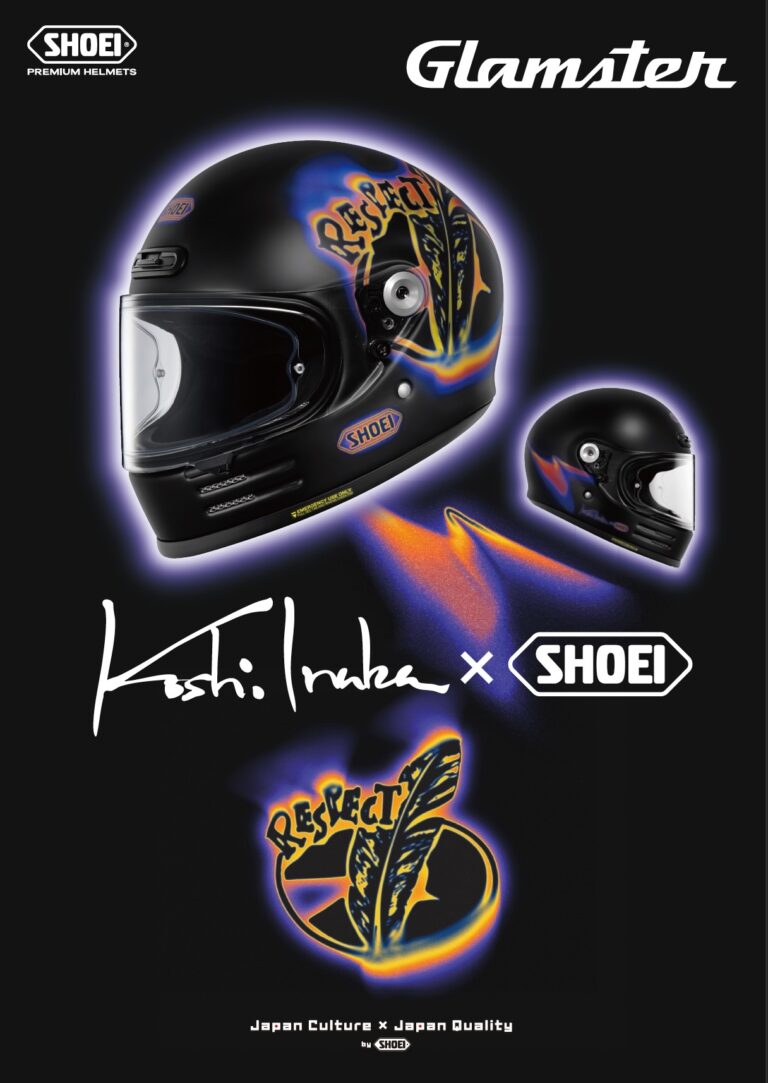 Koshi Inaba × SHOEI｜稲葉浩志デザイン監修コラボヘルメット 2りんかん全店で予約受付中！ | 2りんかんNEWS